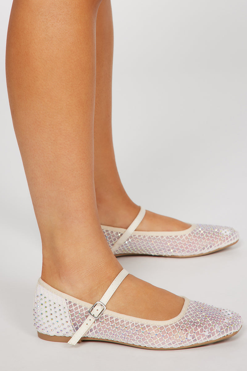 Geneva Rhinestone Flats - Cream | Fashion Nova, Shoes | Fashion Nova