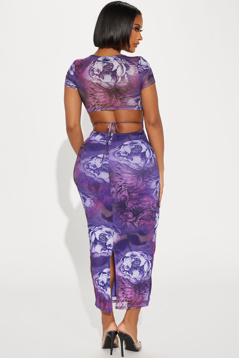 Flourishing Mesh Maxi Dress - Purple | Fashion Nova, Dresses | Fashion Nova