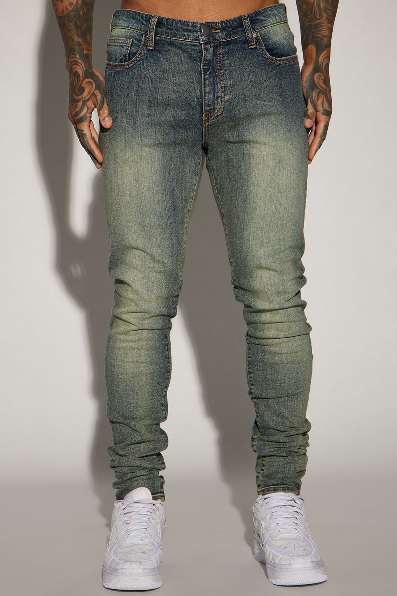 Cornell Stacked Skinny Jeans - Vintage Wash | Fashion Nova, Mens Jeans ...