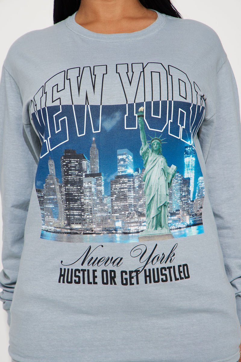 NY Hustle Or Get Hustled Tshirt - Grey/combo | Fashion Nova, Screens ...