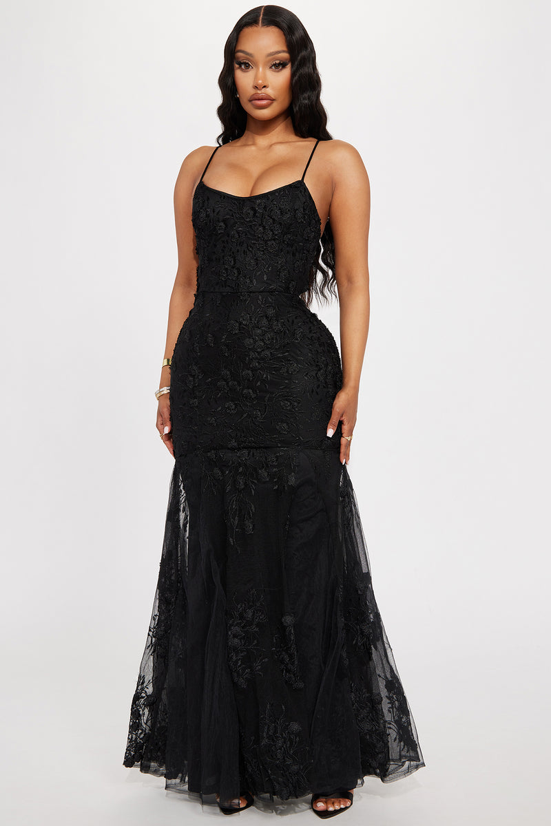 Amora Lace Gown - Black | Fashion Nova, Dresses | Fashion Nova