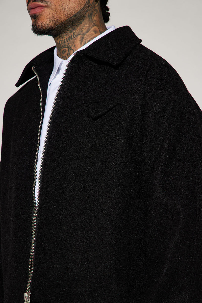 Zip It Out Crop Jacket - Black | Fashion Nova, Mens Outerwear | Fashion ...