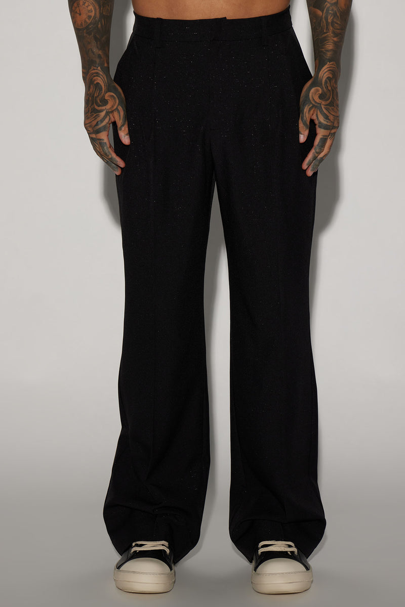 Universal Pleated Loose Trousers - Black | Fashion Nova, Mens Pants ...