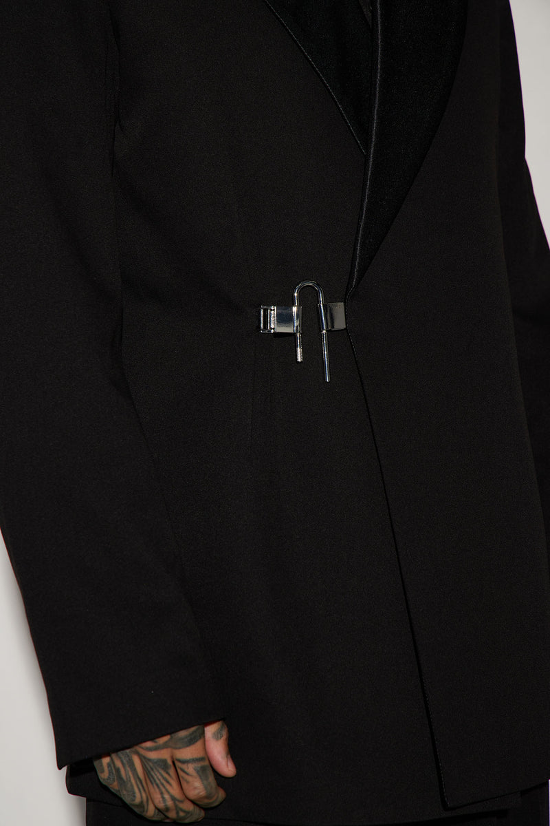 Gabardine Boxy Double Breasted Suit Jacket - Black | Fashion Nova, Mens ...