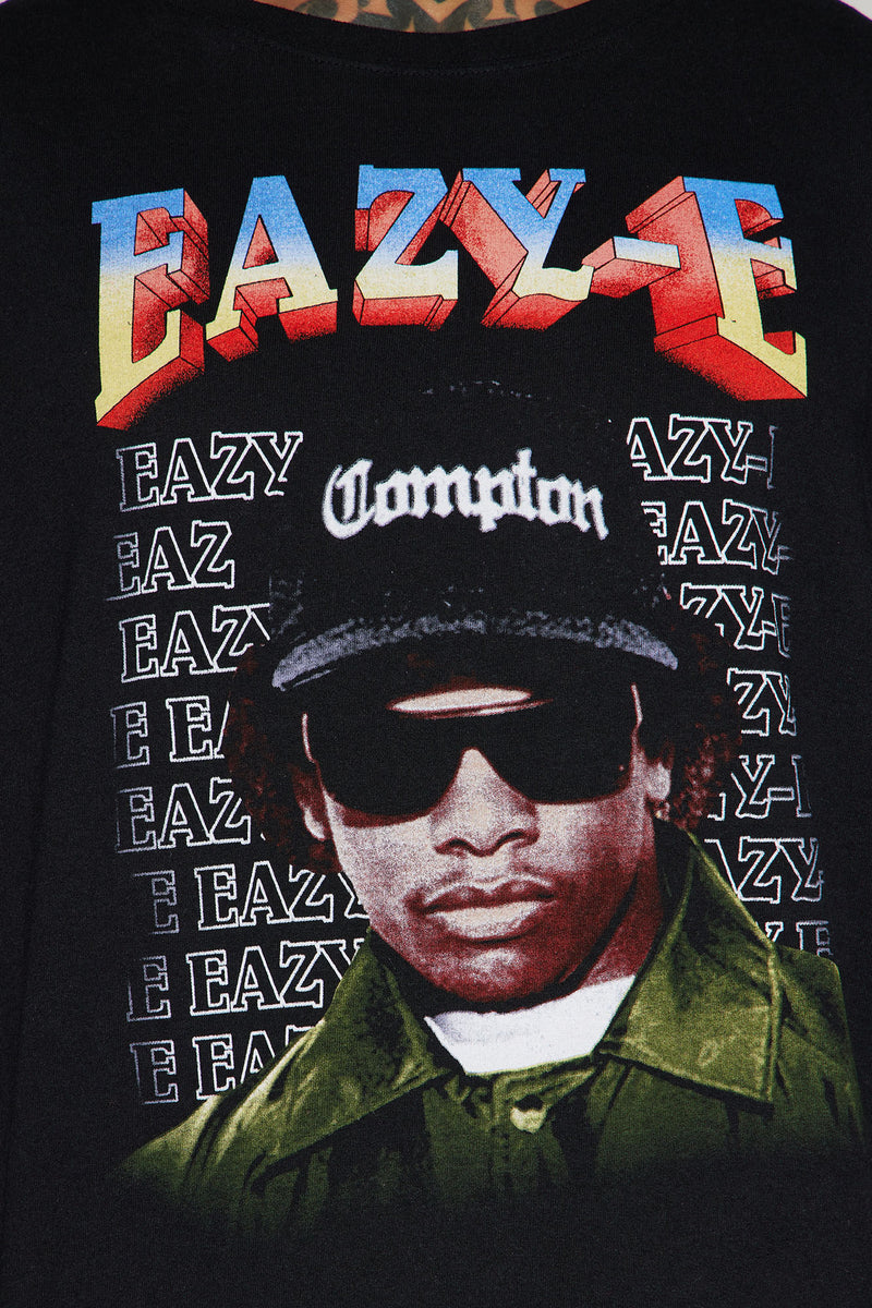 Eazy-E Sunglasses Photo Black Oversized Short Sleeve Tee - Black ...
