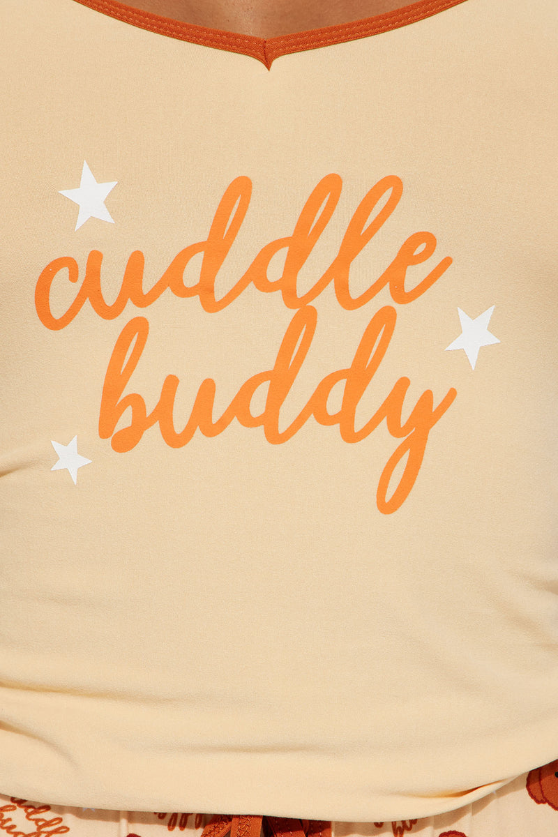 Cuddle Buddy Cami PJ Jumpsuit Onesie - Brown/combo | Fashion Nova ...