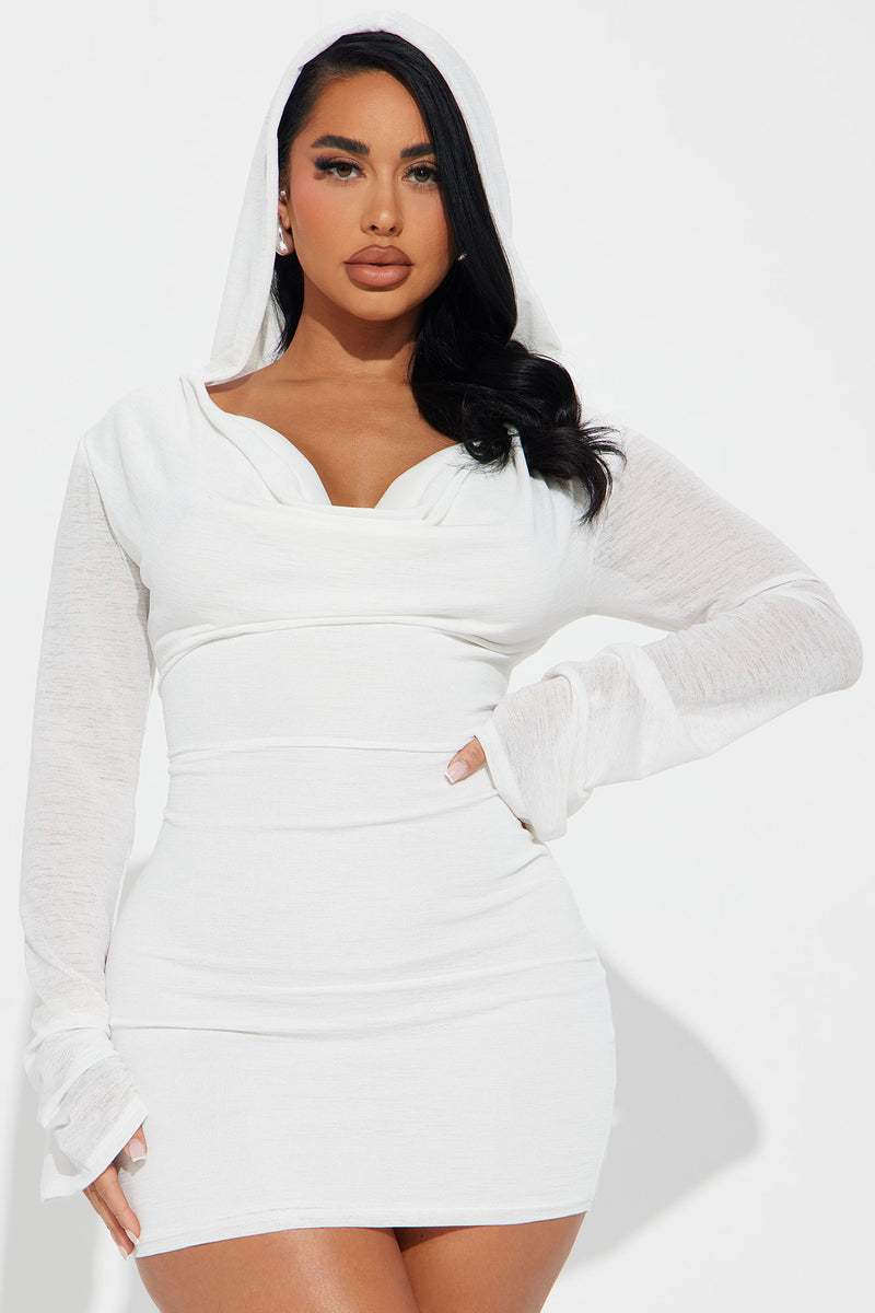 Shani Mesh Mini Dress - Ivory | Fashion Nova, Dresses | Fashion Nova