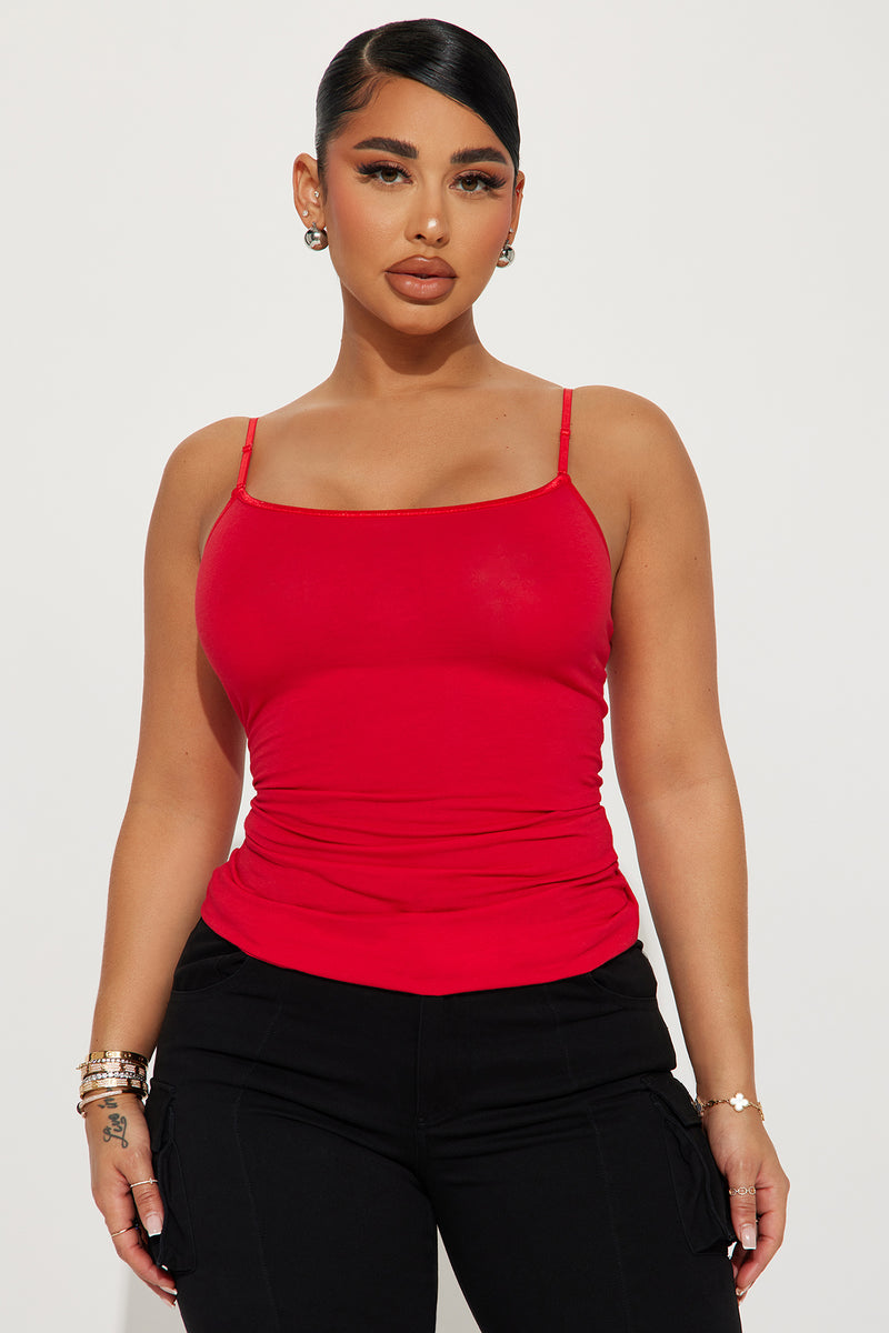 Sara Cami Top - Red | Fashion Nova, Basic Tops & Bodysuits | Fashion Nova
