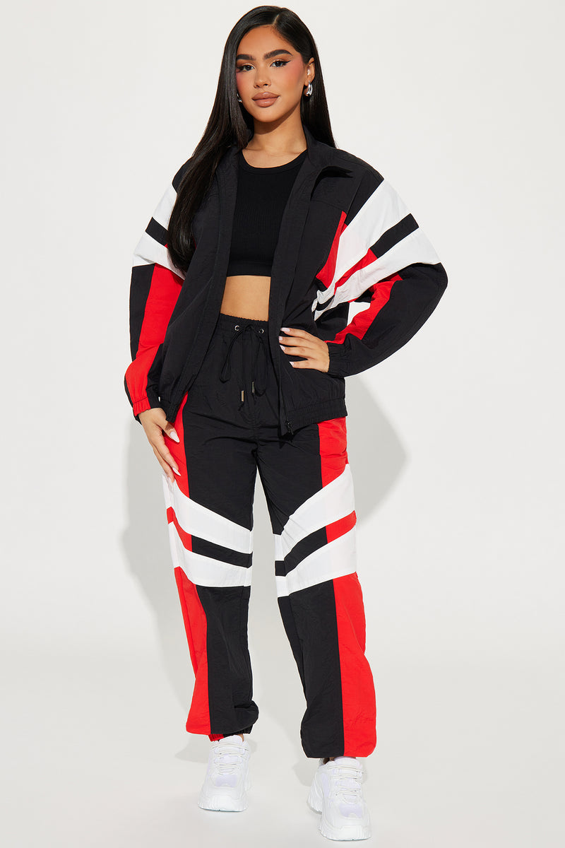 Berkley Windbreaker Pant Set - Black/combo | Fashion Nova, Matching ...