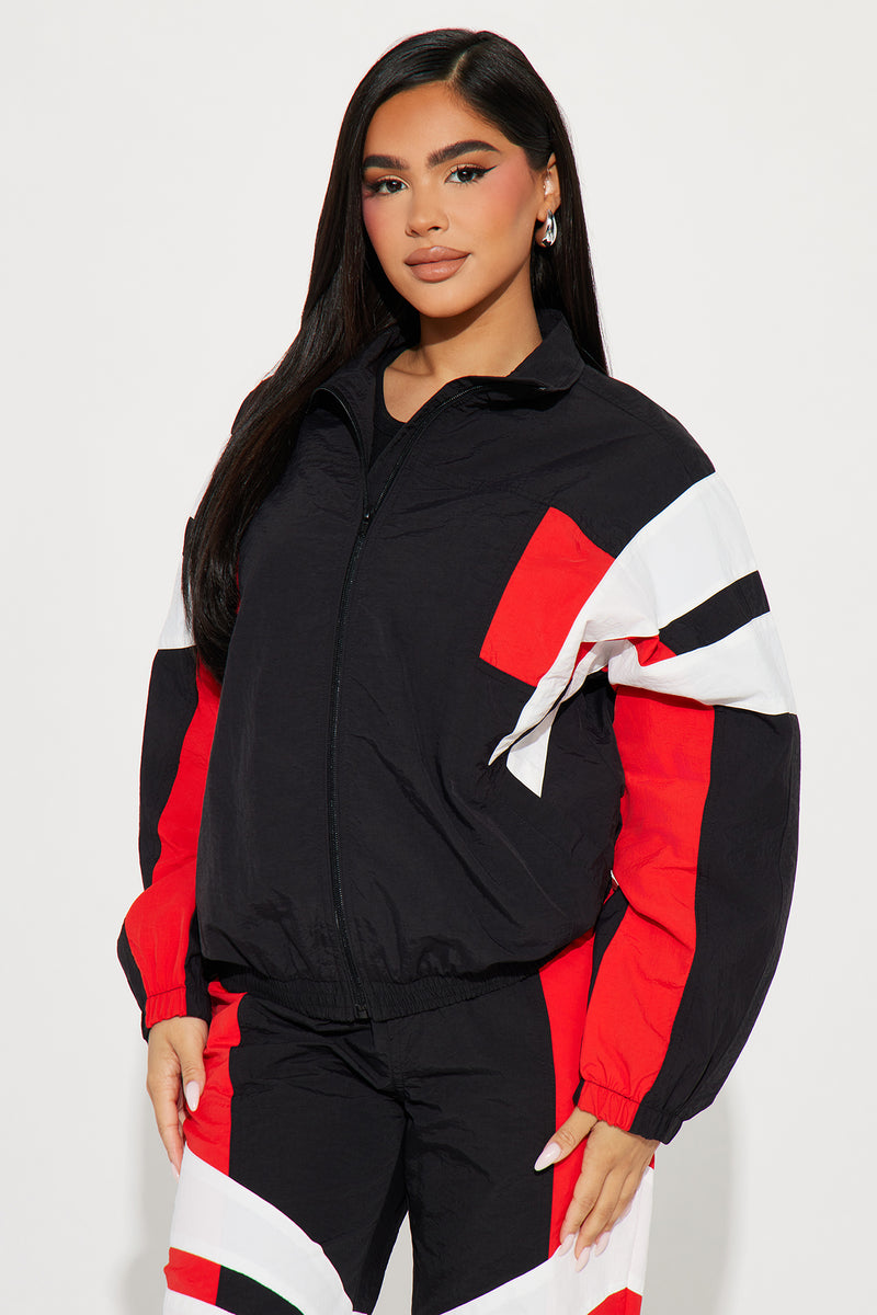 Berkley Windbreaker Pant Set - Black/combo | Fashion Nova, Matching ...
