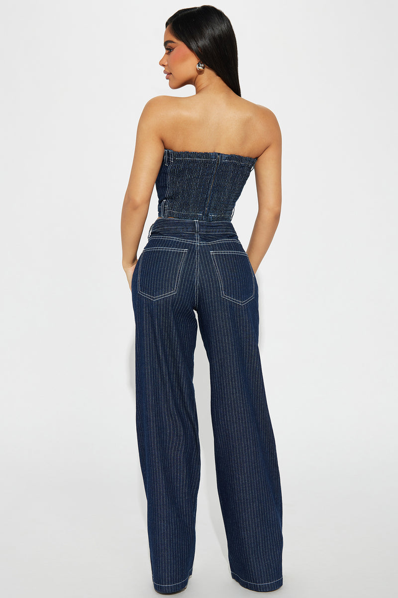 Keep You Close Denim Pant Set - Dark Wash | Fashion Nova, Matching Sets ...