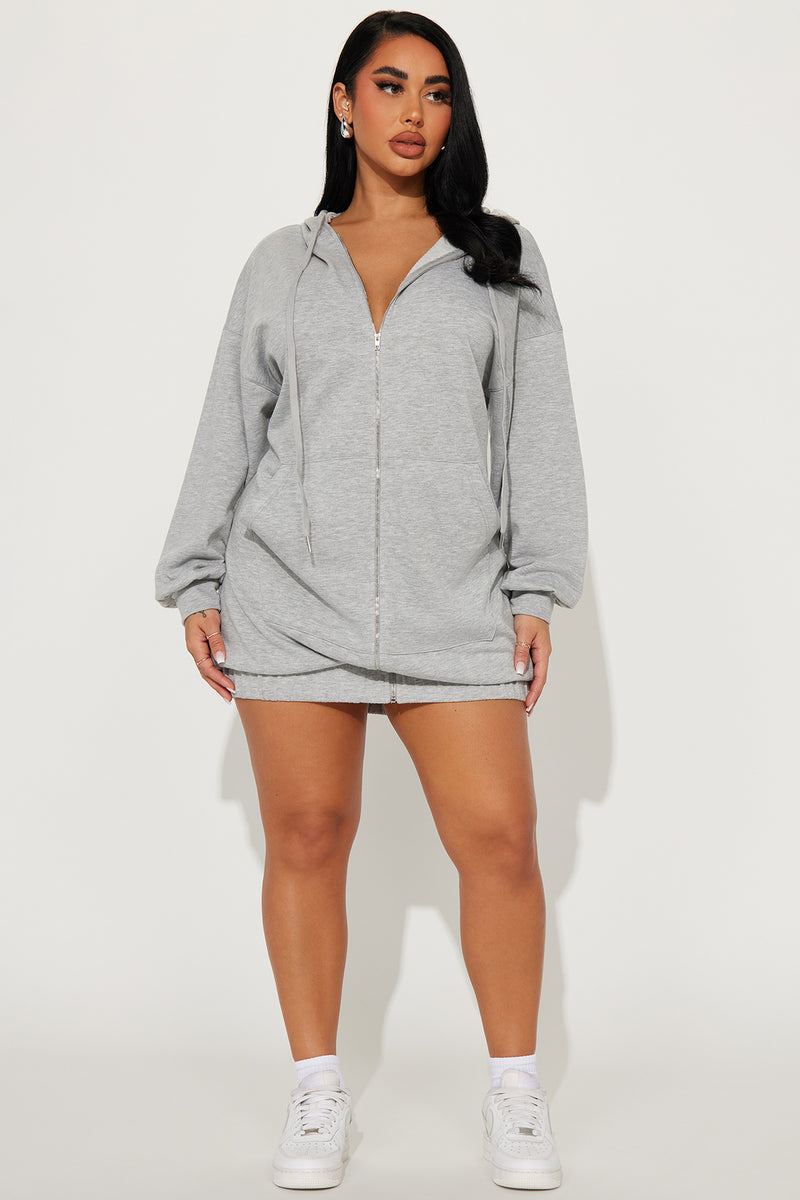 Cozy and Street Mini Dress - Heather Grey | Fashion Nova, Dresses ...
