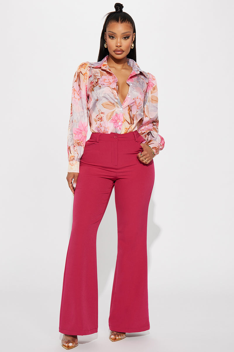 Watch Me Bloom Shirt - Pink/combo | Fashion Nova, Shirts & Blouses ...