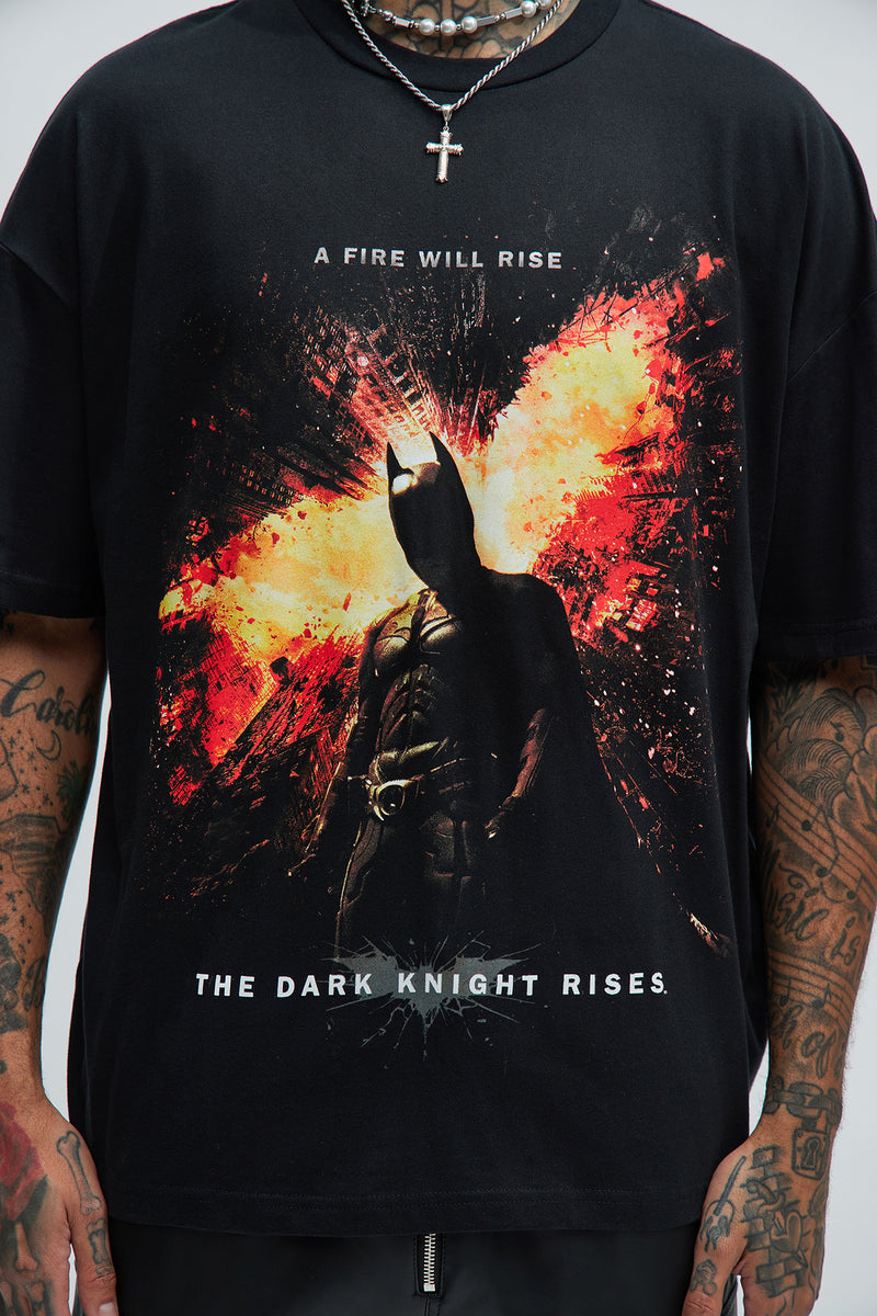 Batman A Fire Will Rise Oversized Short Sleeve Tee - Black | Fashion ...