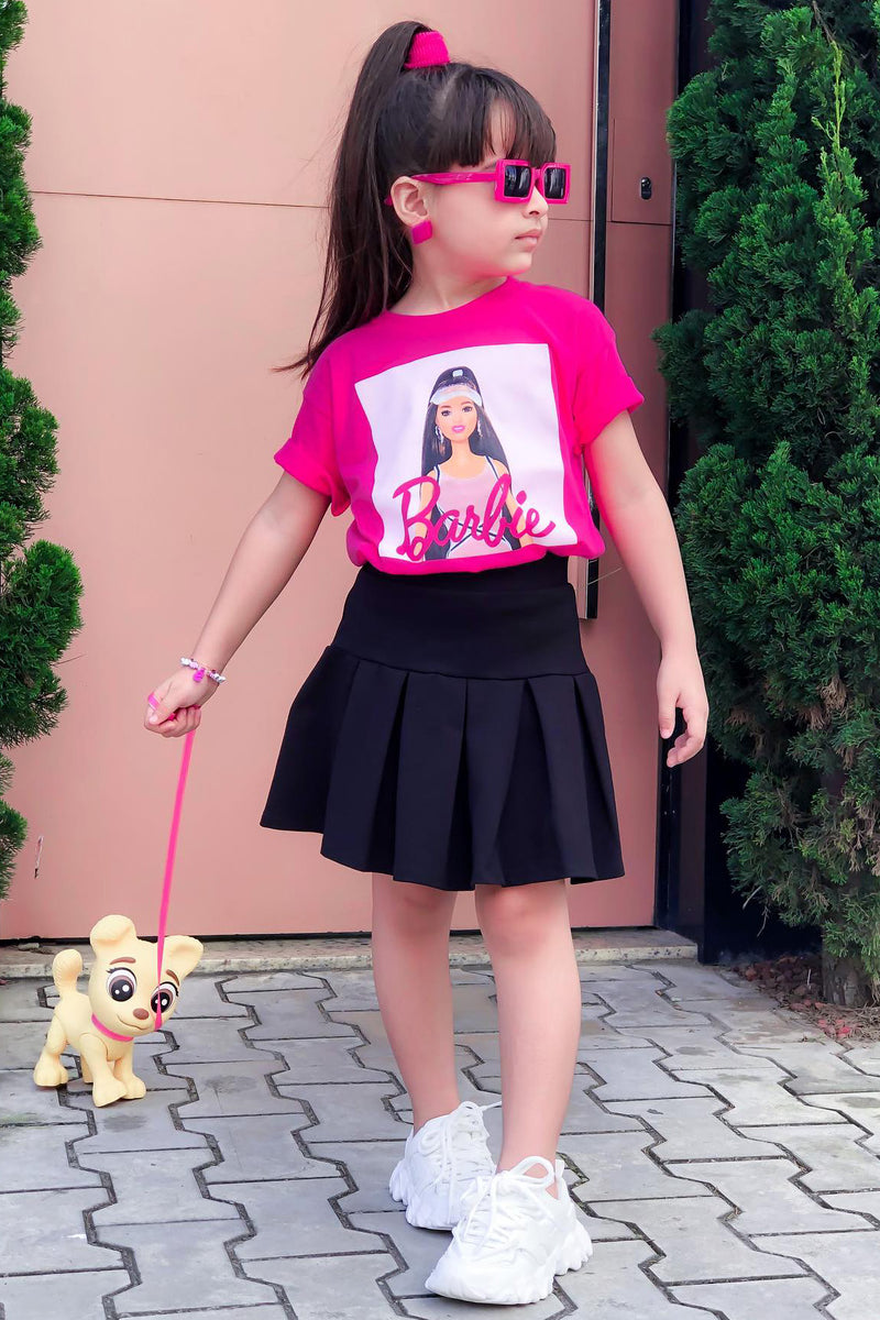 Mini Barbie Portrait Tee - Hot Pink | Fashion Nova, Kids Tops & T ...