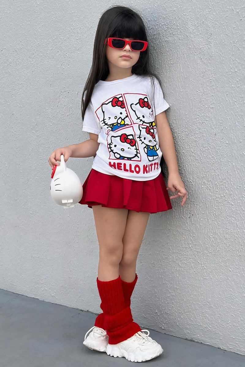 Mini Good Girl Pleated Skirt - Red | Fashion Nova, Kids Shorts & Skirts ...