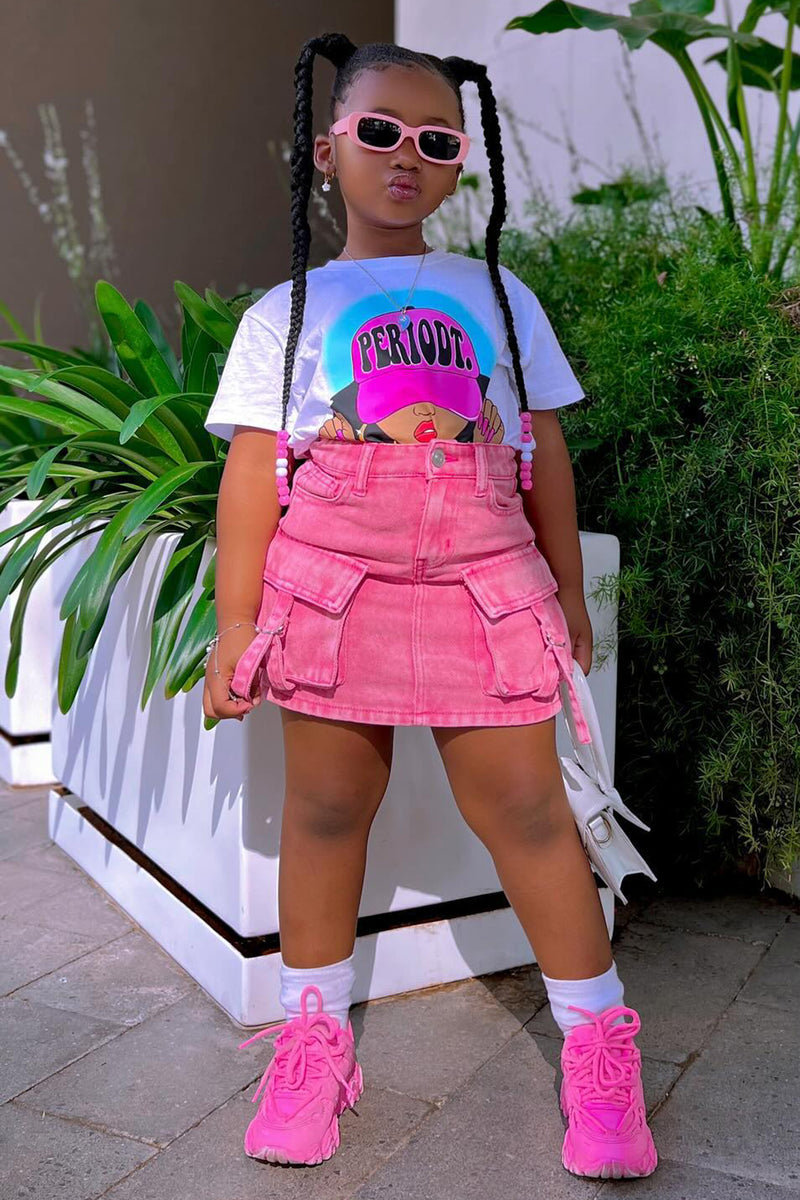 Mini Periodt Queen Short Sleeve Tee - White | Fashion Nova, Kids Tops ...