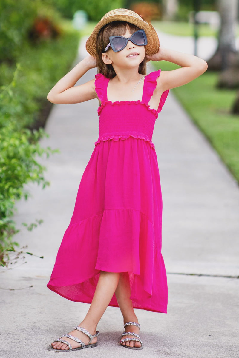 Mini Social Butterfly Maxi Dress - Fuchsia | Fashion Nova, Kids Dresses ...