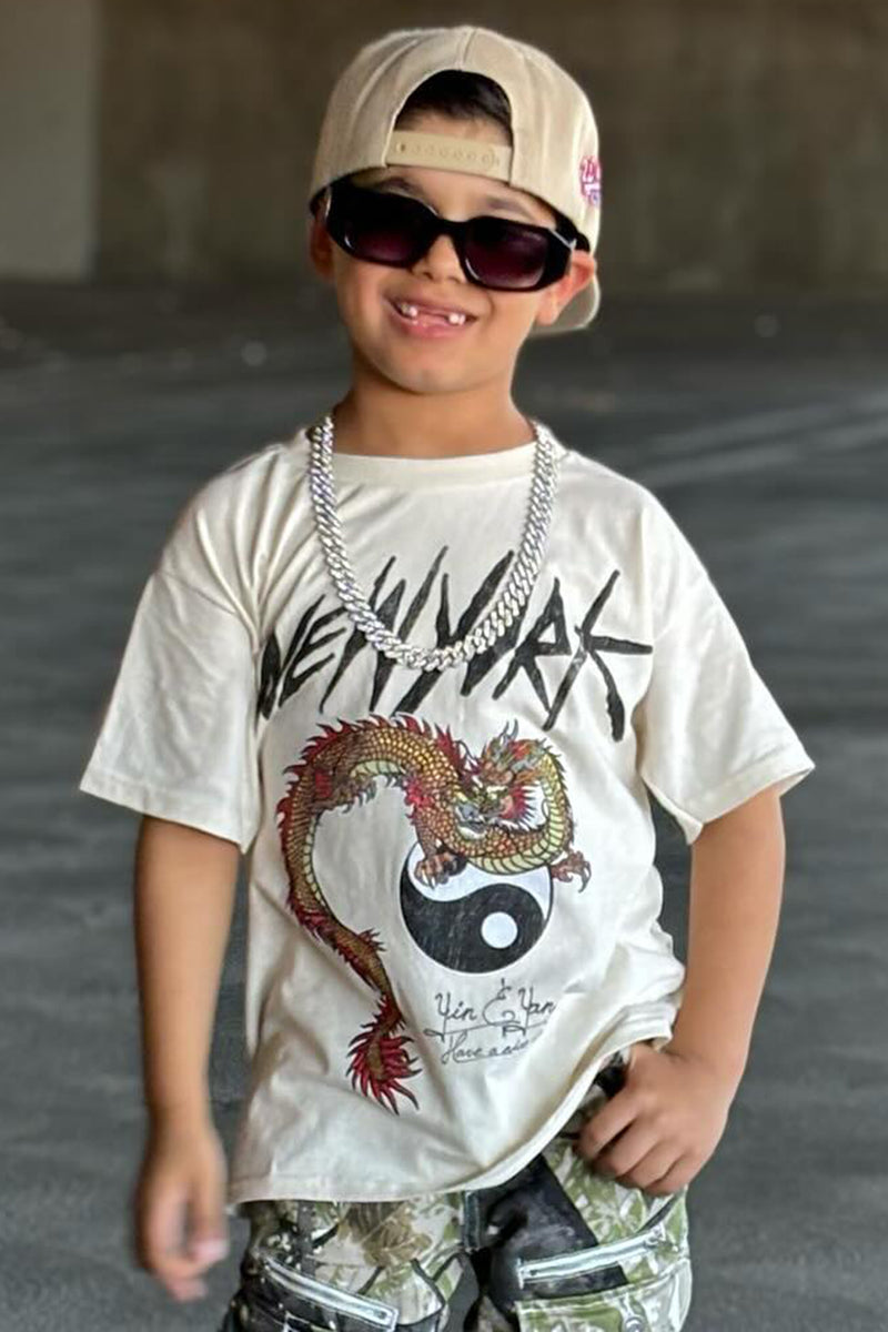 Mini Yin And Yang Short Sleeve Tee - Cream | Fashion Nova, Kids Tops ...