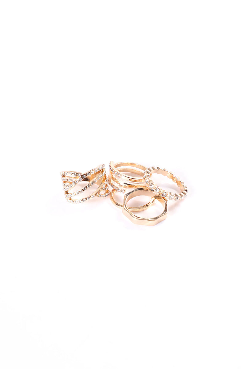 Hard To Forget Multi Ring Set - Gold | Fashion Nova, Jewelry | Fashion Nova