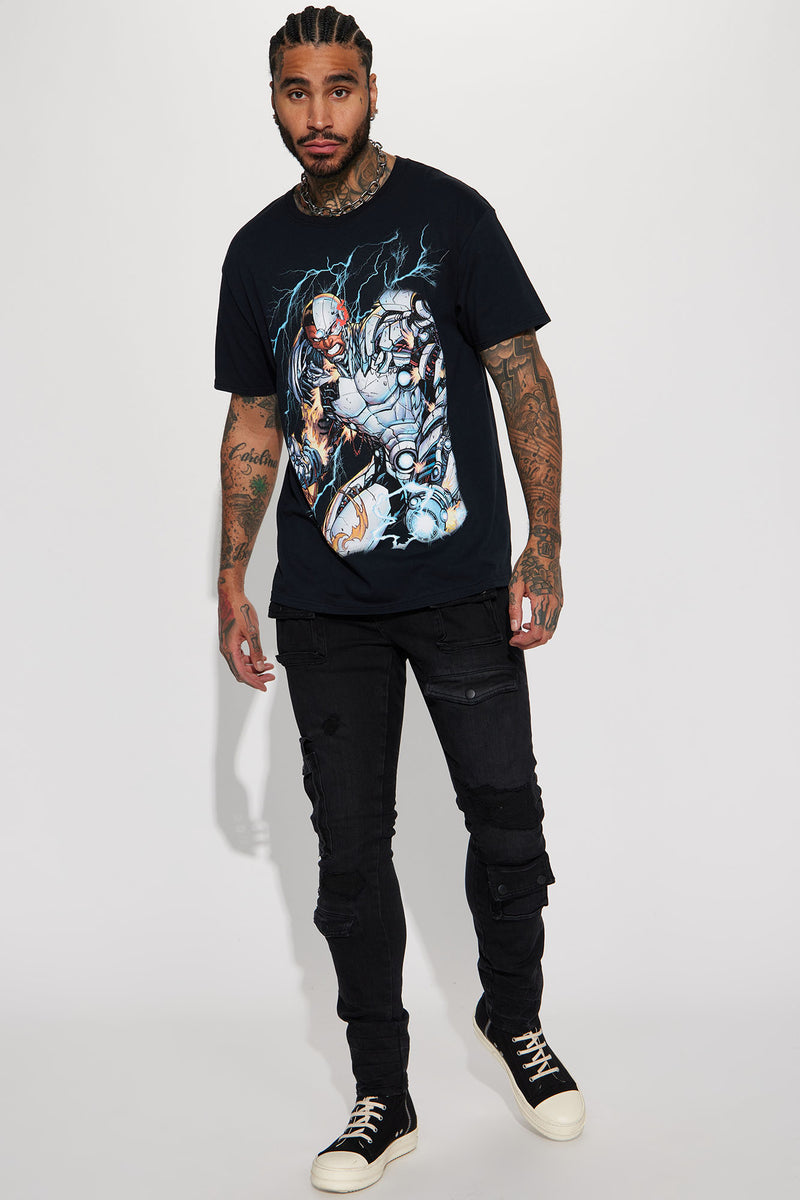 Cyborg Booyah Short Sleeve Tee - Black | Fashion Nova, Mens Graphic ...