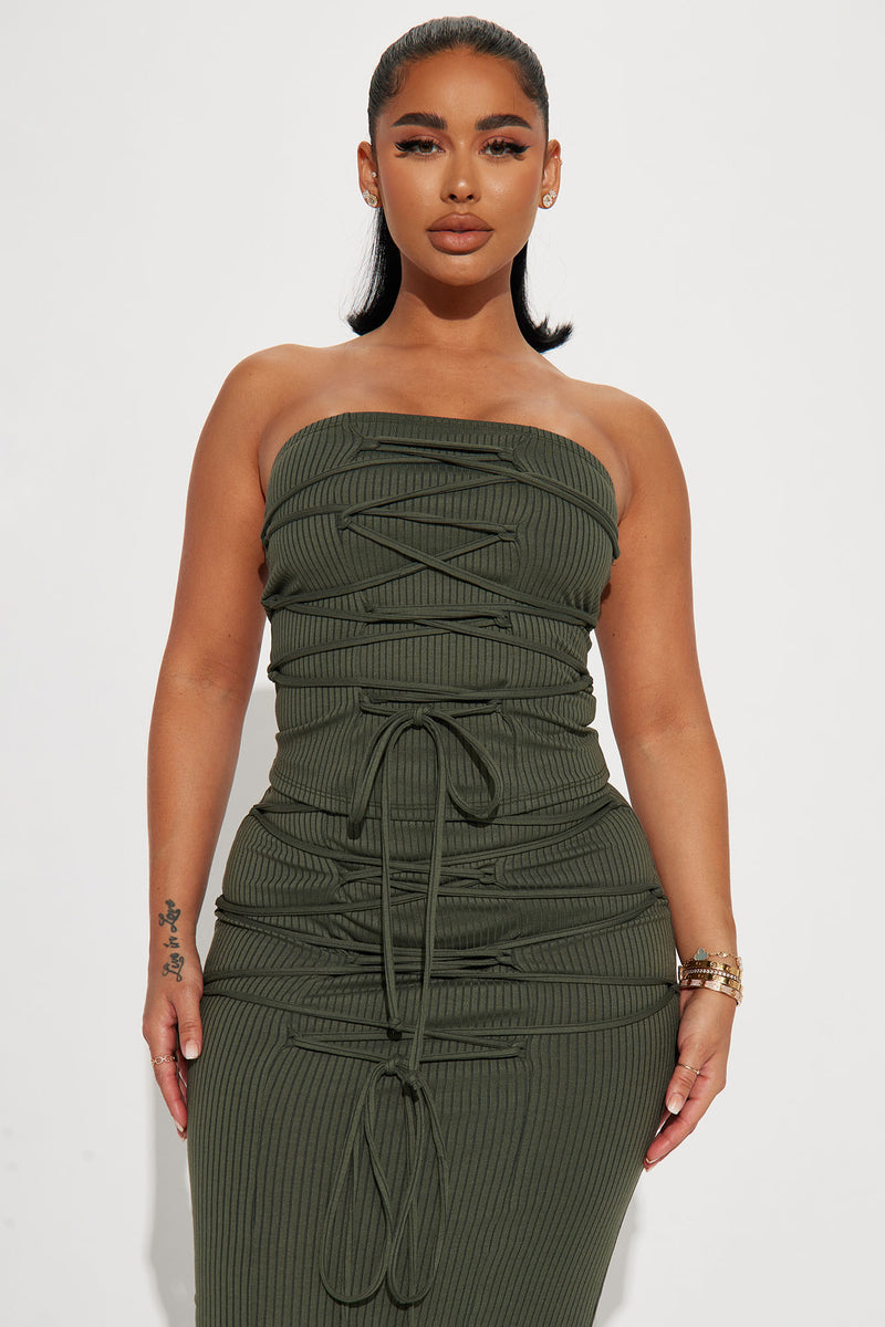 Mayra Midi Skirt Set - Olive | Fashion Nova, Matching Sets | Fashion Nova