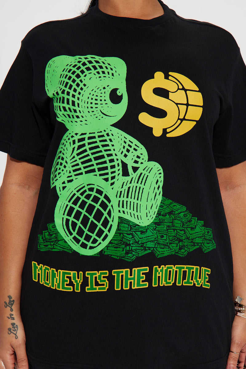Money Is The Motive Graphic Tee - Black | Fashion Nova, Screens Tops ...