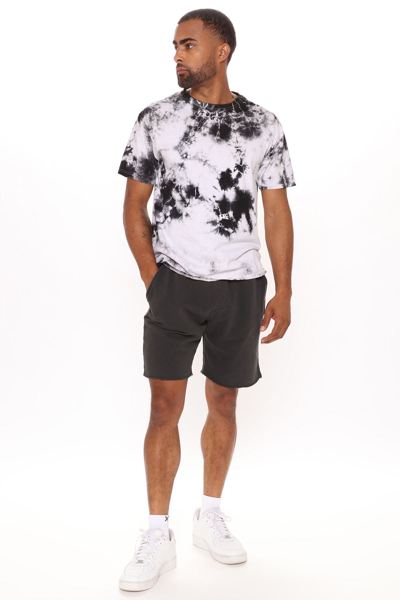 Cold As Ice Washed Short Sleeve Tee - White/Black | Fashion Nova, Mens ...