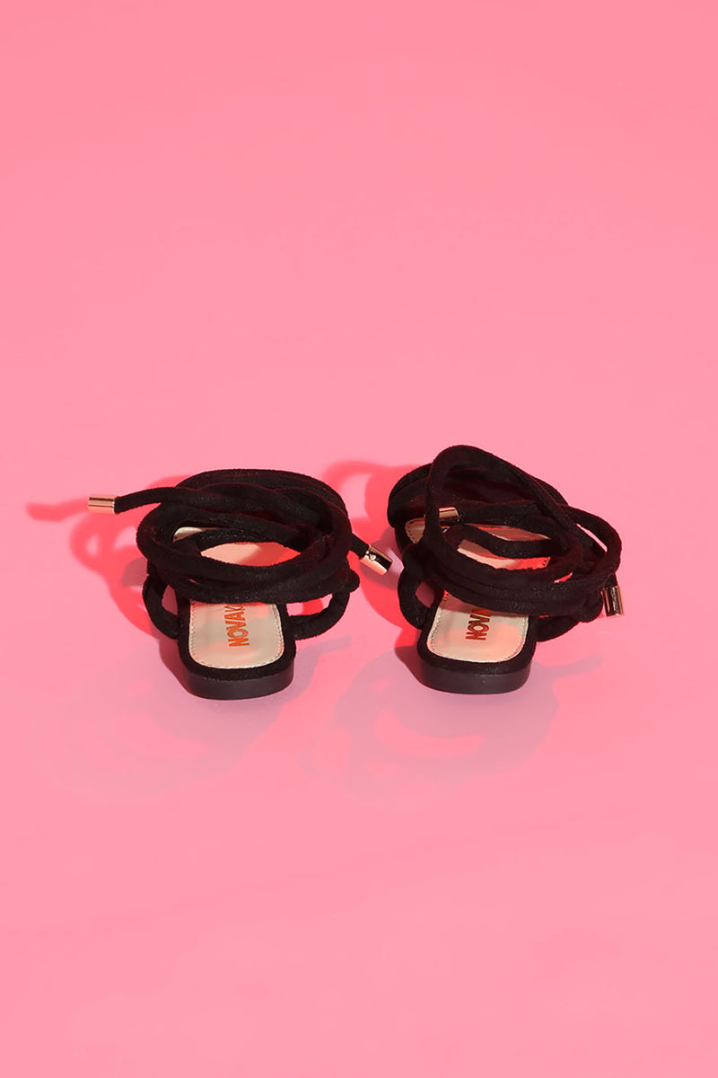 Mini Sassy Strut Walk Flat Sandal - Black | Fashion Nova, Kids Shoes ...