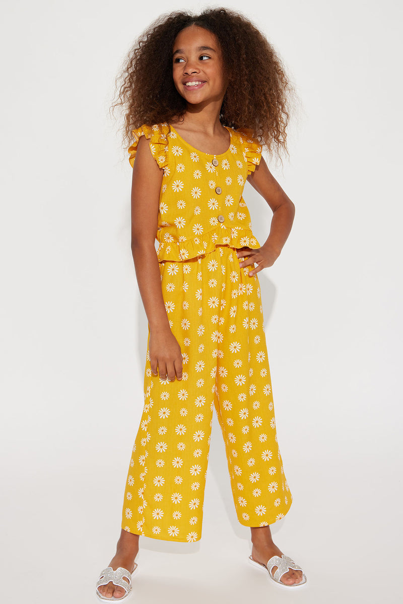 Mini Ruffled Up Jumpsuit - Mustard | Fashion Nova, Kids Jumpsuits ...
