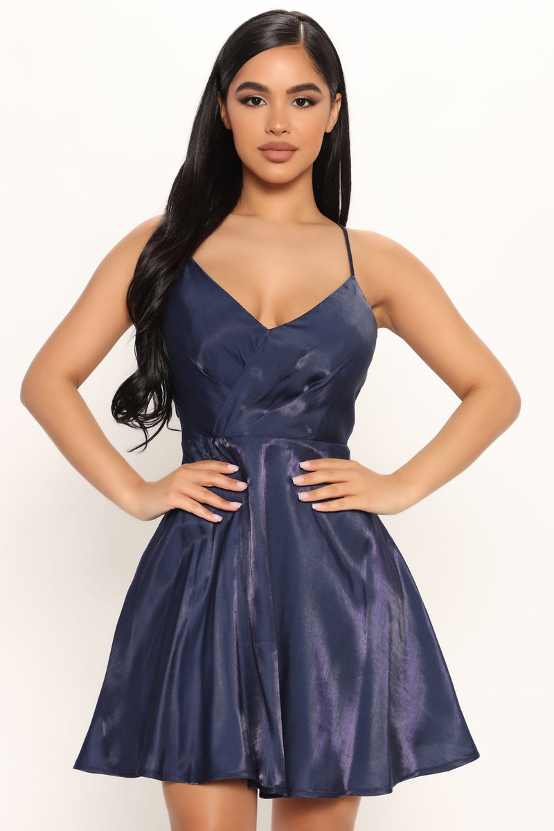 Fun Fit And Flare Mini Dress - Navy | Fashion Nova, Dresses | Fashion Nova