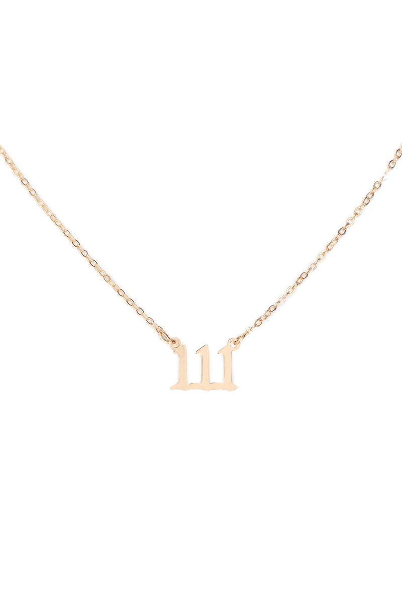 My Angel Number 111 Necklace - Gold | Fashion Nova, Jewelry | Fashion Nova