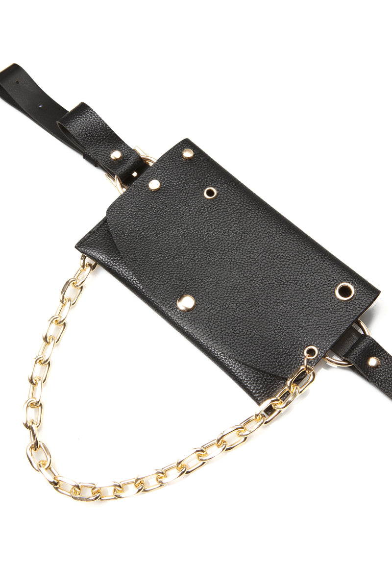 Chain And Simple Belt Bag - Black | Fashion Nova, Handbags | Fashion Nova