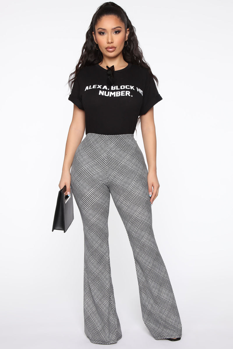 Alexa Block His Number Tee - Black | Fashion Nova, Screens Tops and ...
