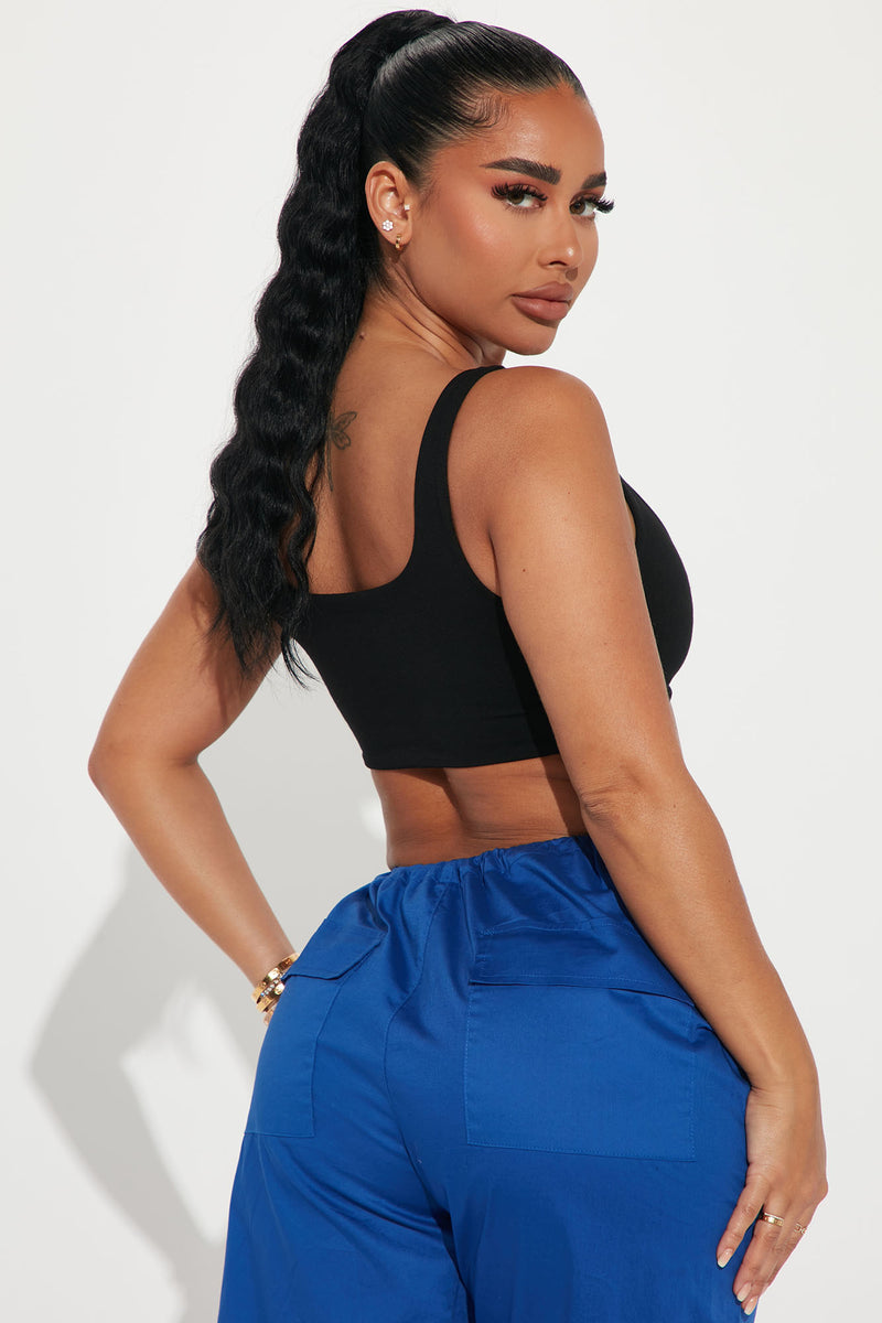 Gianna Ultra Crop Top - Black | Fashion Nova, Basic Tops & Bodysuits | Fashion Nova
