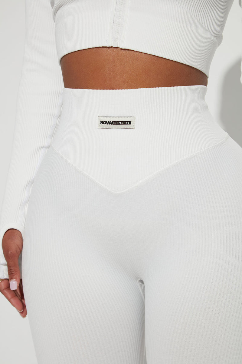 Effortless Juno Capri Ribbed Seamless Legging - White | Fashion Nova ...