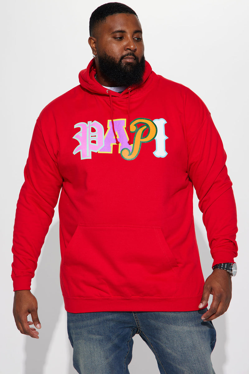 Major League Papi Hoodie - Red | Fashion Nova, Mens Graphic Tees ...