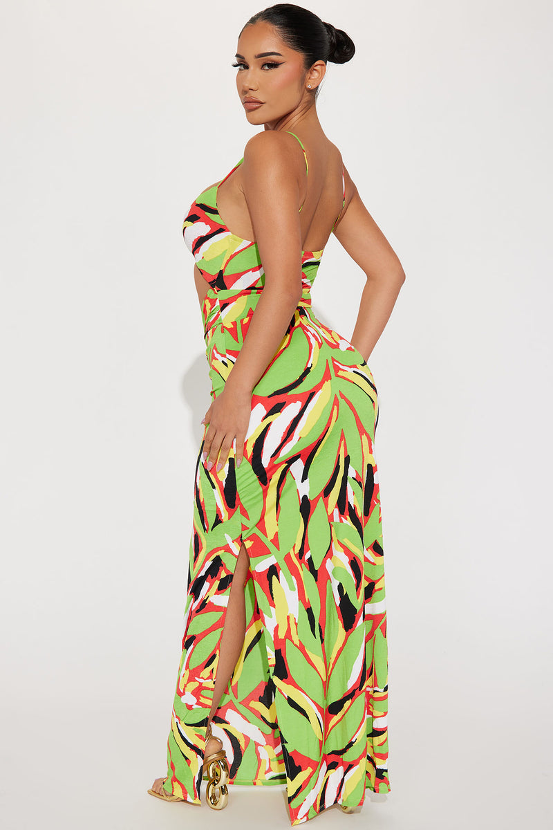 Brina Maxi Dress - Green/combo | Fashion Nova, Dresses | Fashion Nova