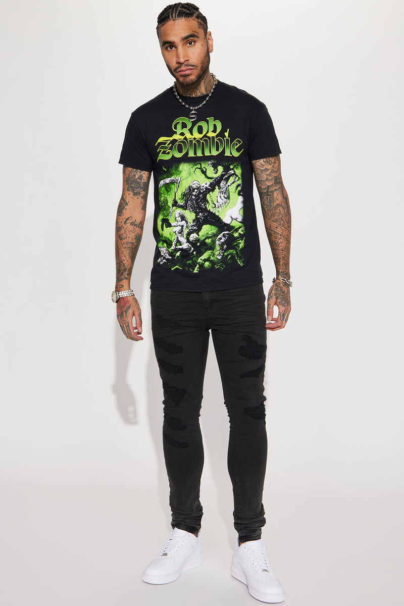 Rob Zombie Death War Short Sleeve Tee - Black | Fashion Nova, Mens ...