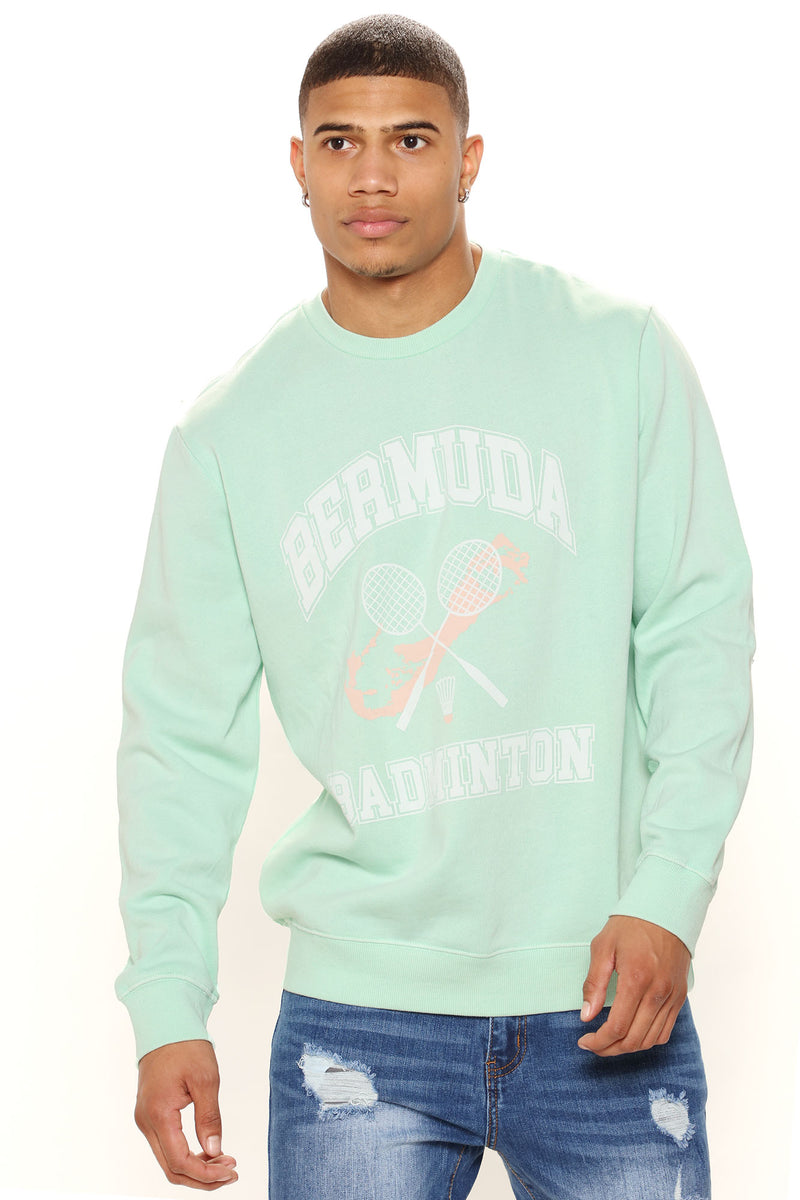 Bermuda Badminton Crewneck Sweatshirt - Mint | Fashion Nova, Mens ...