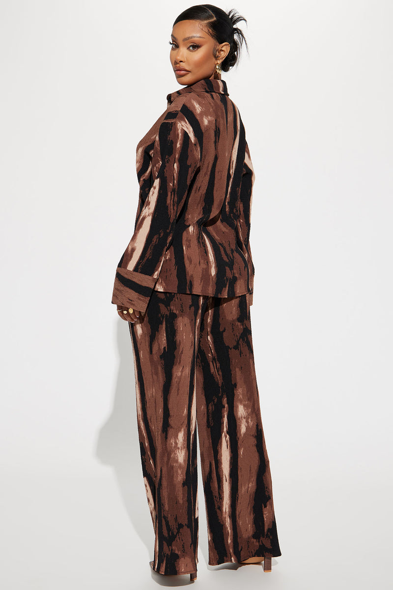 New Feelings Pant Set - Brown/combo | Fashion Nova, Matching Sets ...