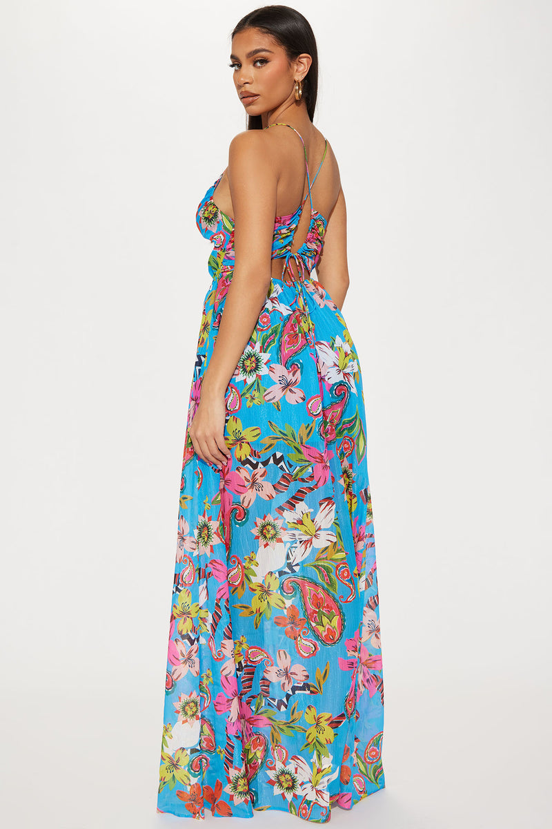 Rio Maxi Dress - Blue/combo | Fashion Nova, Dresses | Fashion Nova
