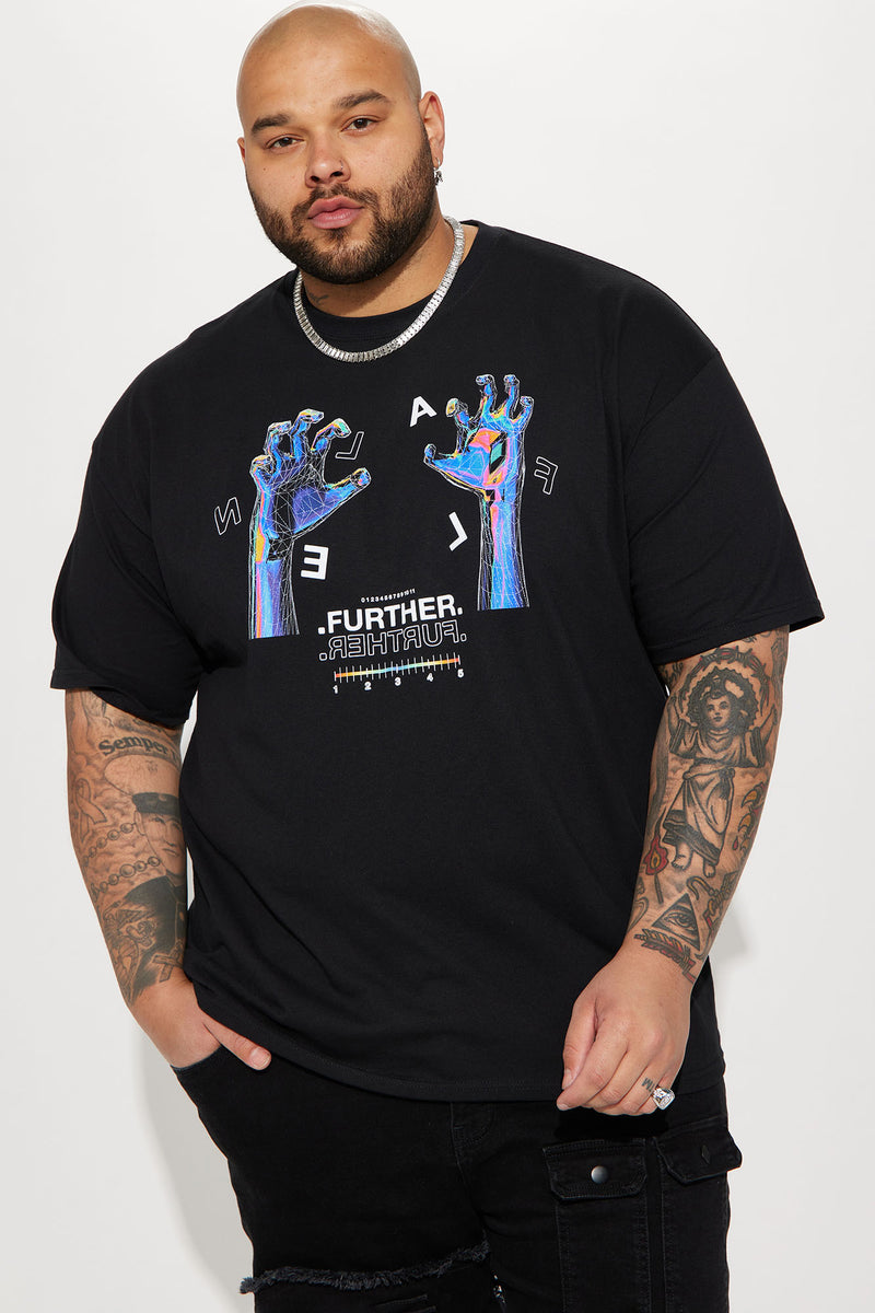 Fallen Further Short Sleeve Tee - Black | Fashion Nova, Mens Graphic ...