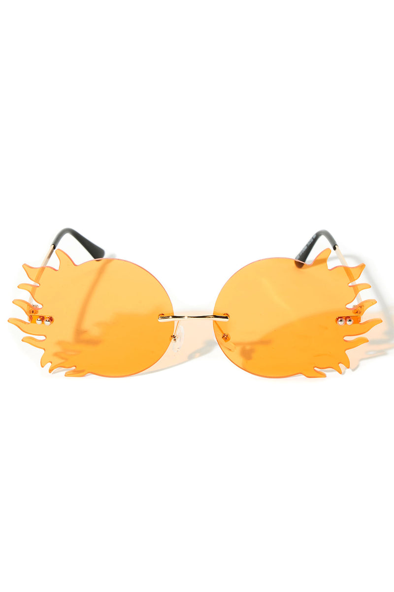 Ring Of Fire Sunglasses - Orange | Fashion Nova, Sunglasses | Fashion Nova