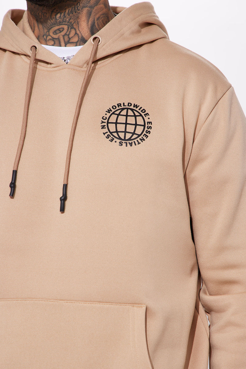 Worldwide Essentials Hoodie - Sand | Fashion Nova, Mens Fleece Tops ...