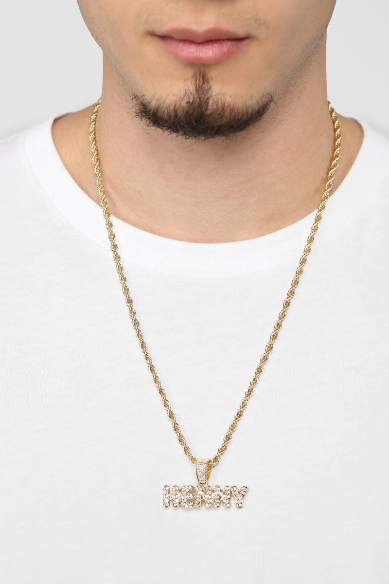 Henny Pendant Necklace - Gold | Fashion Nova, Mens Jewelry | Fashion Nova