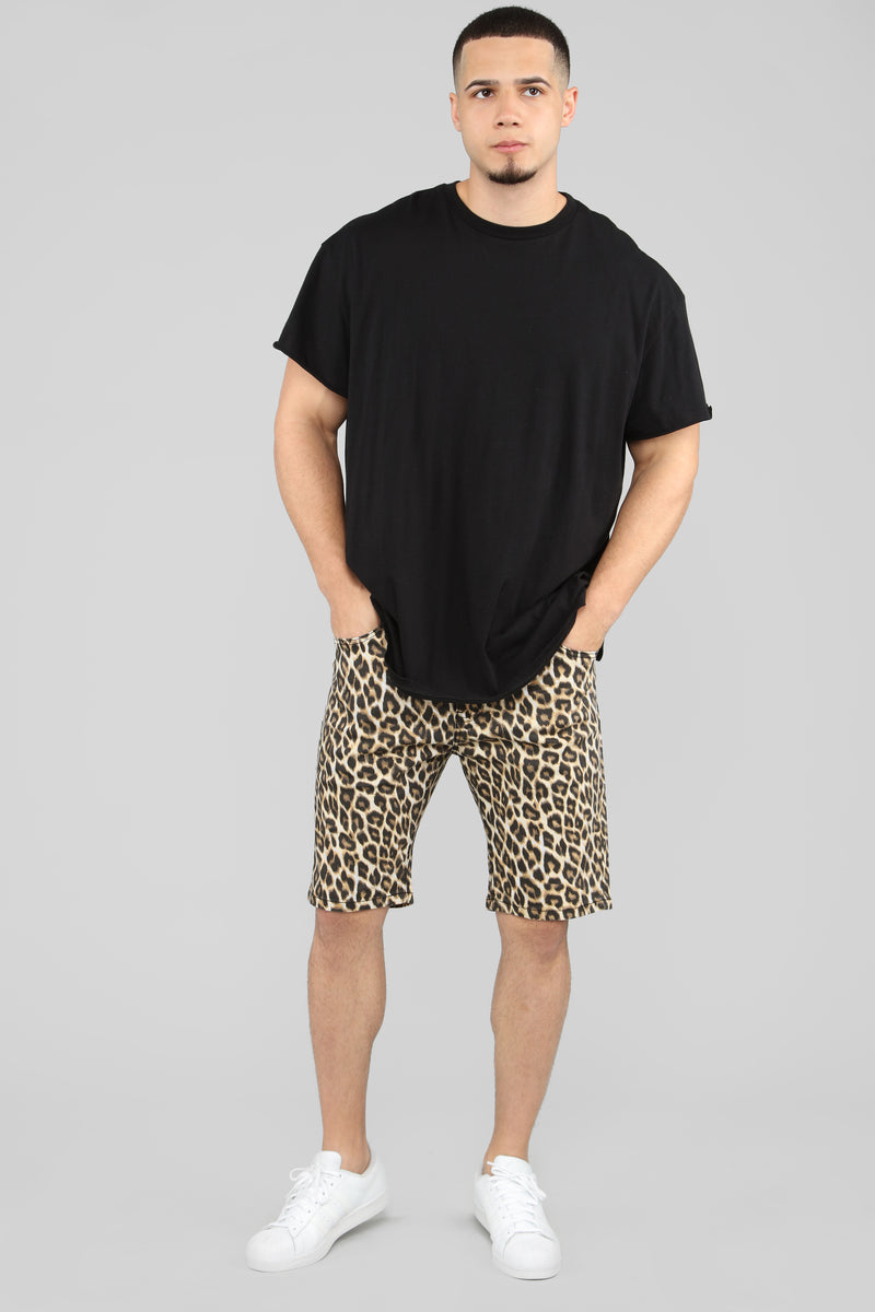 Lynx Denim Shorts - Leopard | Fashion Nova, Mens Denim Shorts | Fashion ...