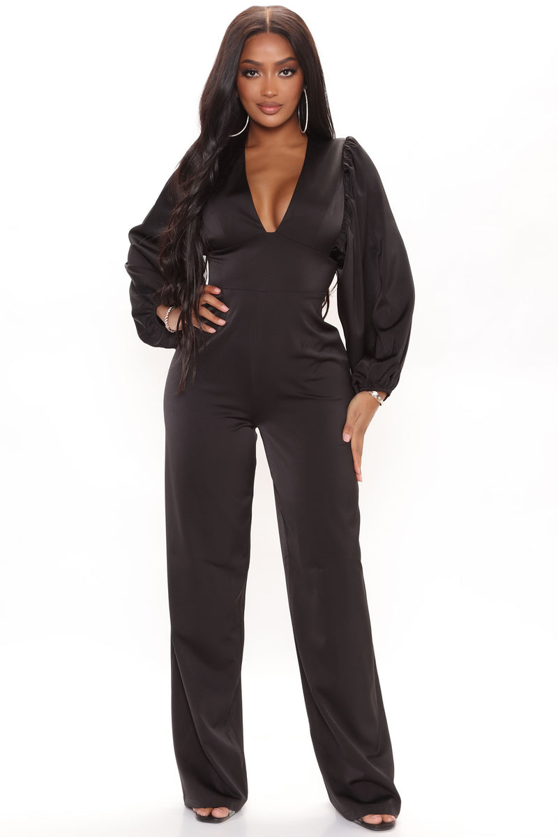 Sweet And Satin Jumpsuit - Black | Fashion Nova, Jumpsuits | Fashion Nova