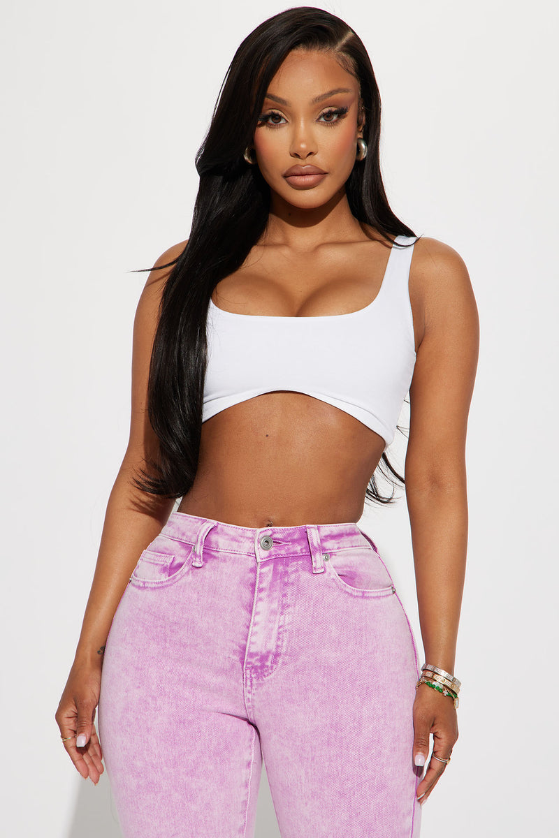 Gianna Ultra Crop Top - White | Fashion Nova, Basic Tops & Bodysuits | Fashion Nova