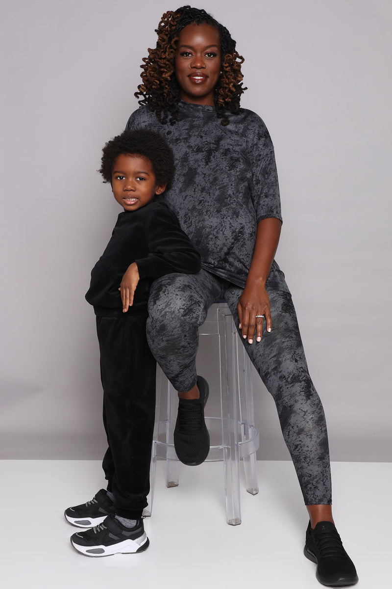 Mini Grayson Velour Jogger Set - Black | Fashion Nova, Kids Sets ...